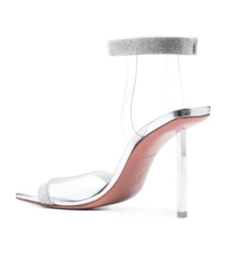 Amina Muaddi Crystal-embellished High-heel Sandals