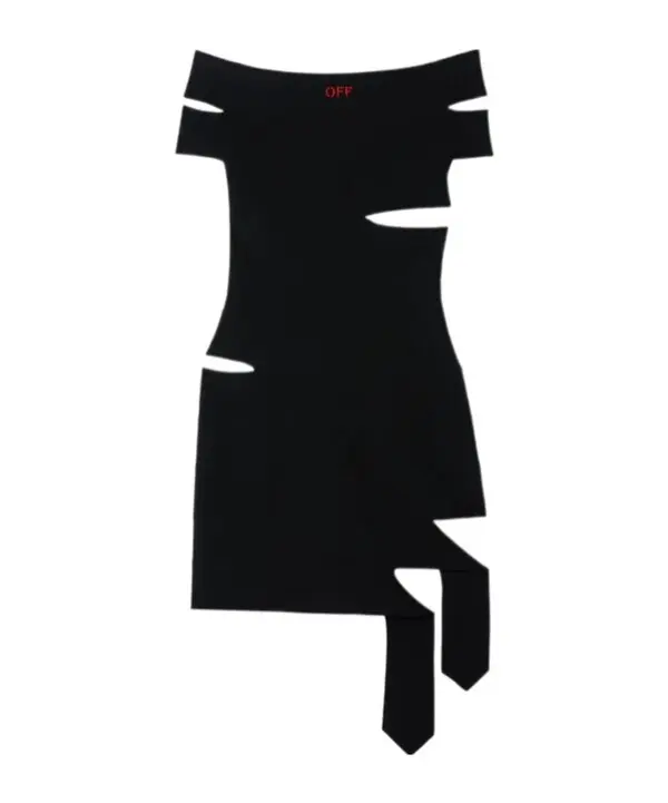 Off-White Cut-out Detail Mini Dress