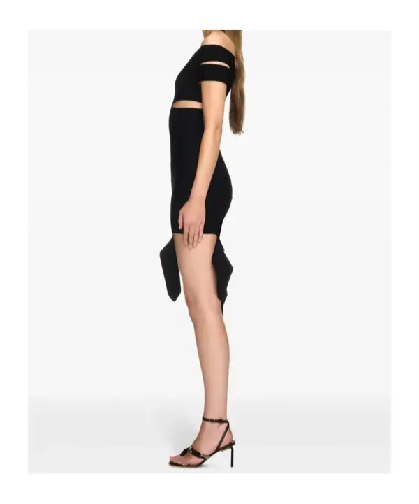 Off-White Cut-out Detail Mini Dress