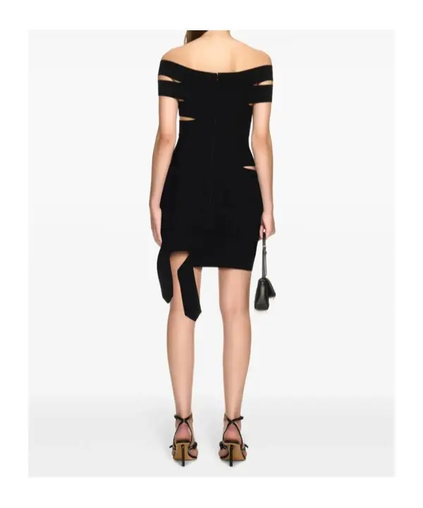 Off-White Cut-out Detail Mini Dress