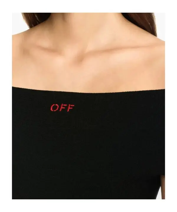 Off-White Cut-out Detail Mini Dress