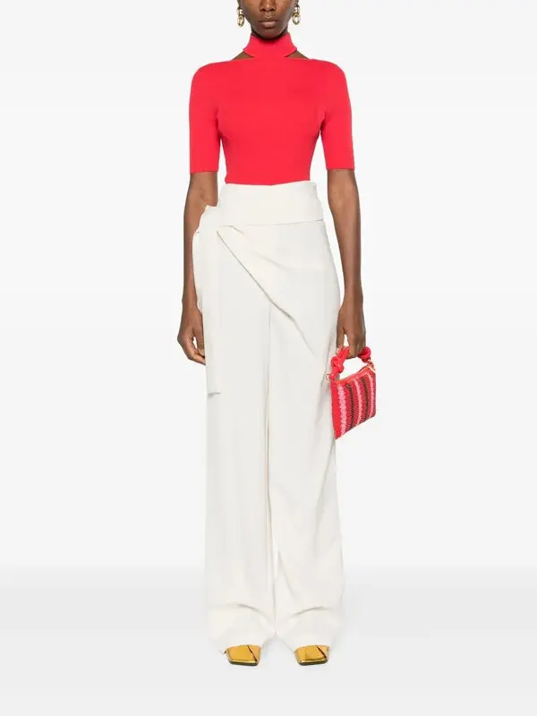 Cult Gaia Brianna Ribbed Knit Top