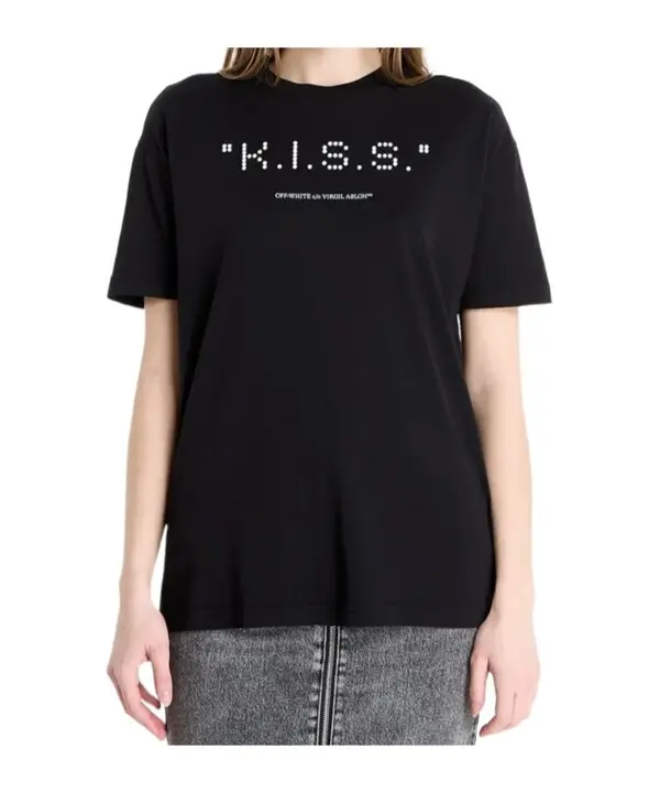 Off-White Kiss Quote T-shirt