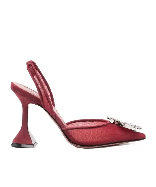 Amina Muaddi Begum Sling Mesh Pumps
