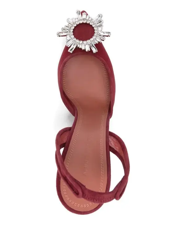 Amina Muaddi Begum Sling Mesh Pumps