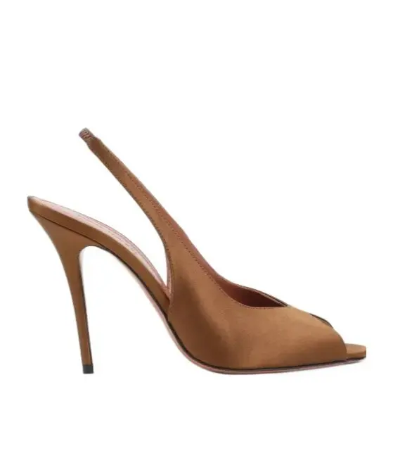 Amina Muaddi Slingback Open Toe Sandals
