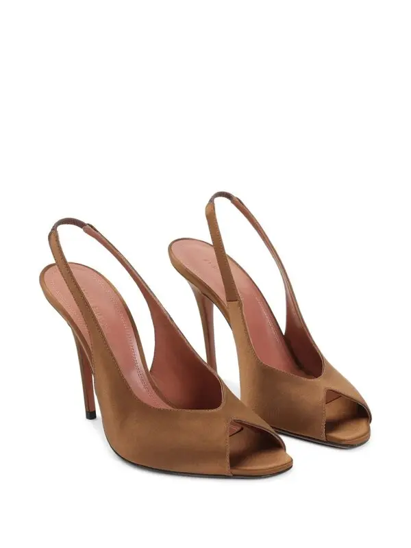 Amina Muaddi Slingback Open Toe Sandals