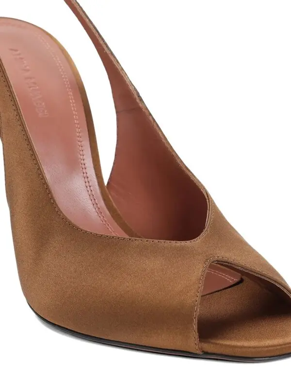 Amina Muaddi Slingback Open Toe Sandals