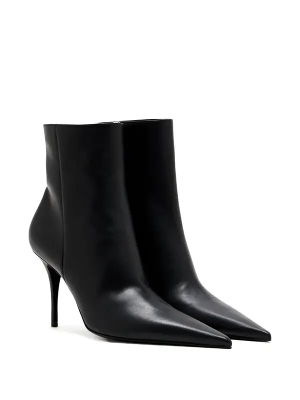 Amina Muaddi Stiletto Leather Boots