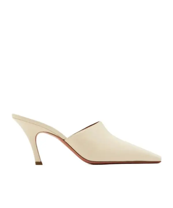 Amina Muaddi Square-toed High-heeled Mules
