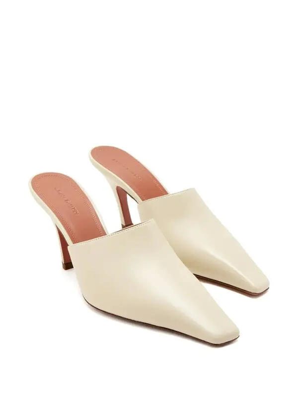 Amina Muaddi Square-toed High-heeled Mules