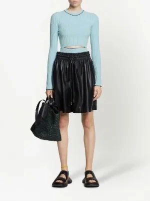 Proenza Schouler Cut-out Bouclé Knitted Top