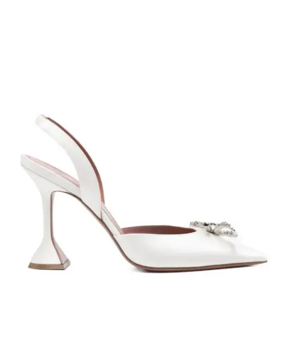 Amina Muaddi Rosie Bow-detail Pumps