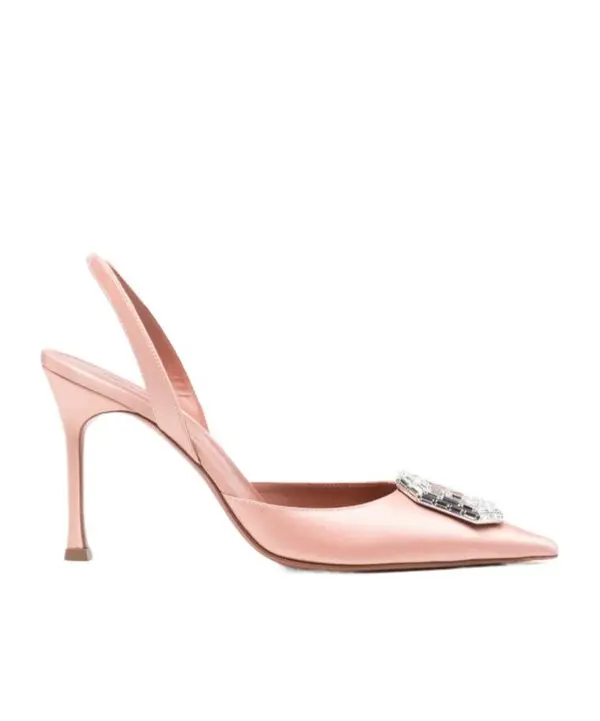 Amina Muaddi Camelia Slingback Pumps