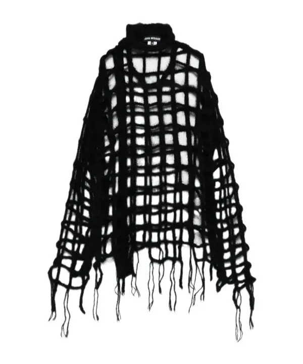 Junya Watanabe Open-knit Jumper - Black