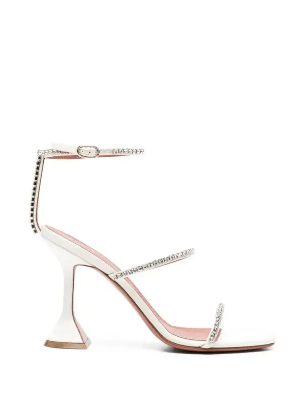 Amina Muaddi Gilda Crystal Sandals