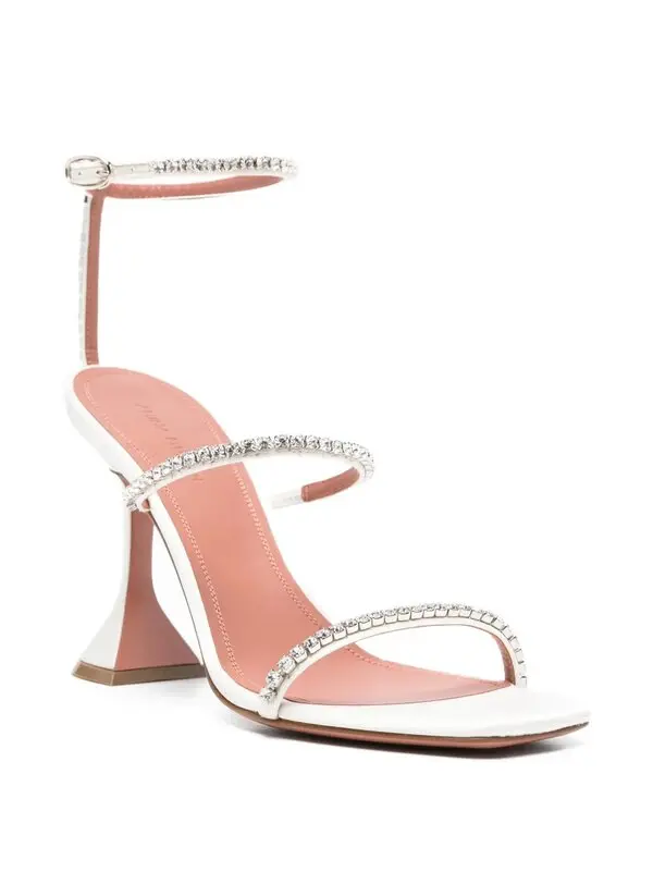 Amina Muaddi Gilda Crystal Sandals