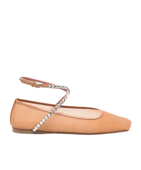 Amina Muaddi Ane Ballet Flats