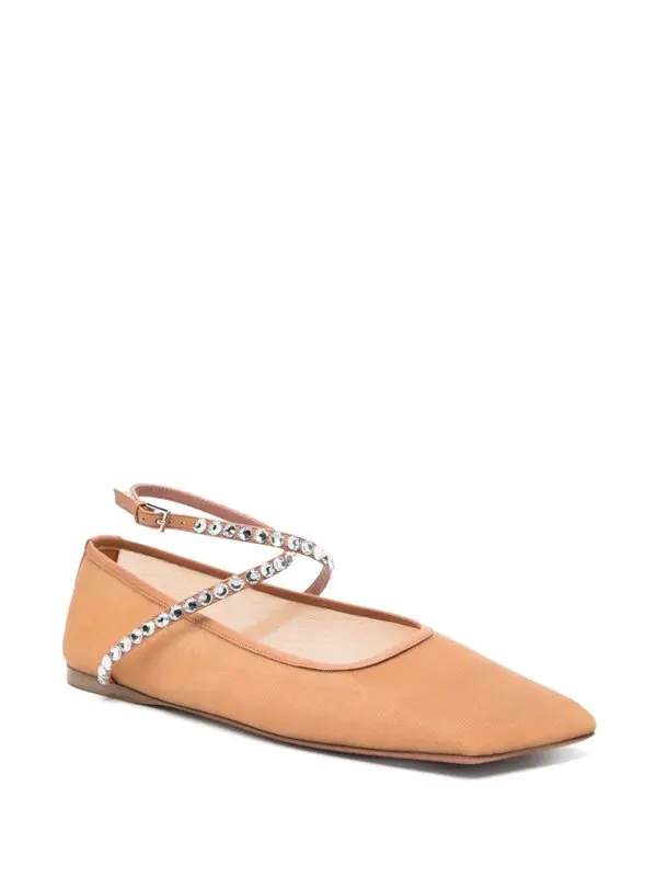 Amina Muaddi Ane Ballet Flats