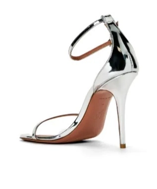 Amina Muaddi Embellished Strap Sandals