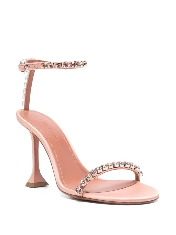 Amina Muaddi 95mm Gigi Crystal-embellished Sandal