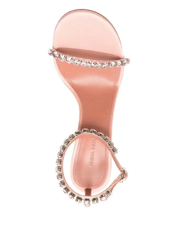 Amina Muaddi 95mm Gigi Crystal-embellished Sandal