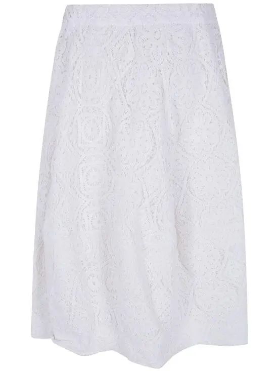 Comme Des Garçons Pleated Midi Skirt