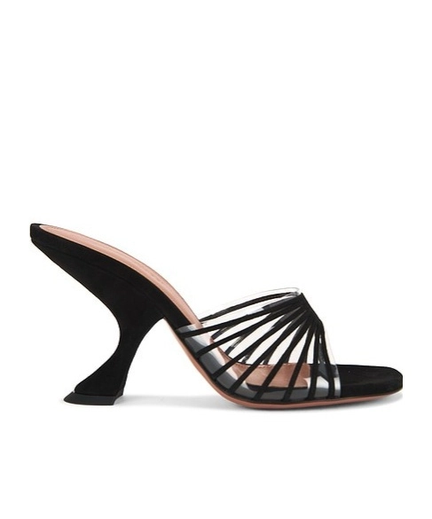 Amina Muaddi Mookie Slipper High Heel Sandals