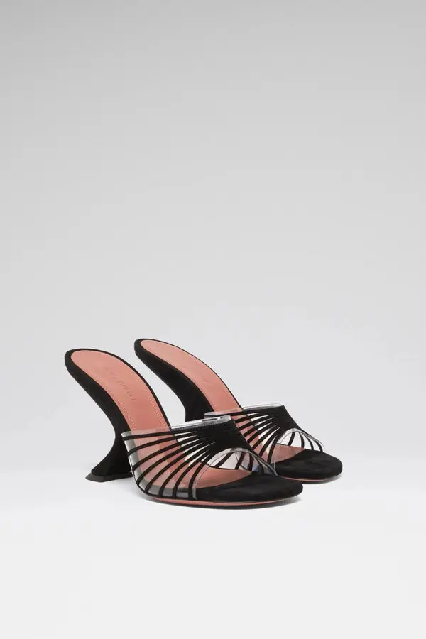 Amina Muaddi Mookie Slipper High Heel Sandals
