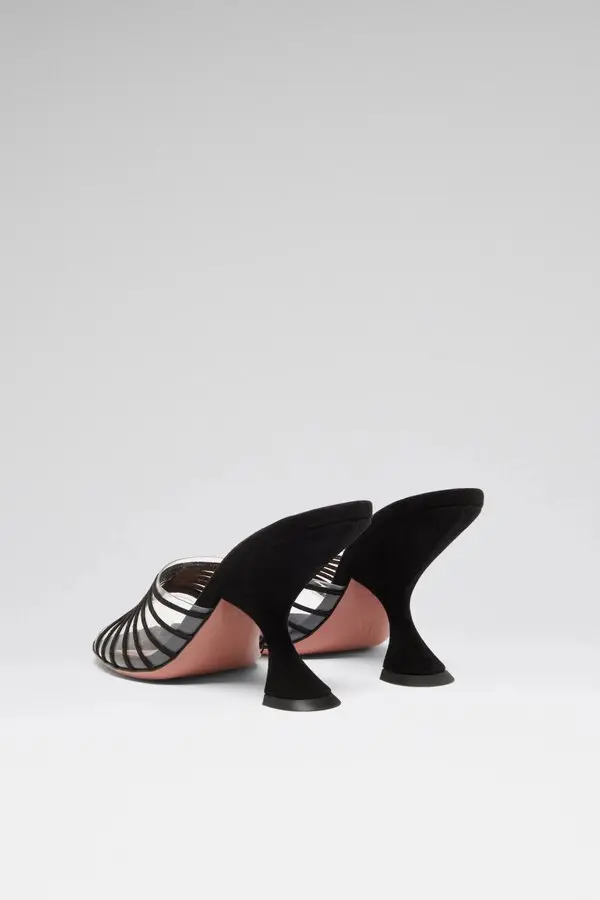 Amina Muaddi Mookie Slipper High Heel Sandals