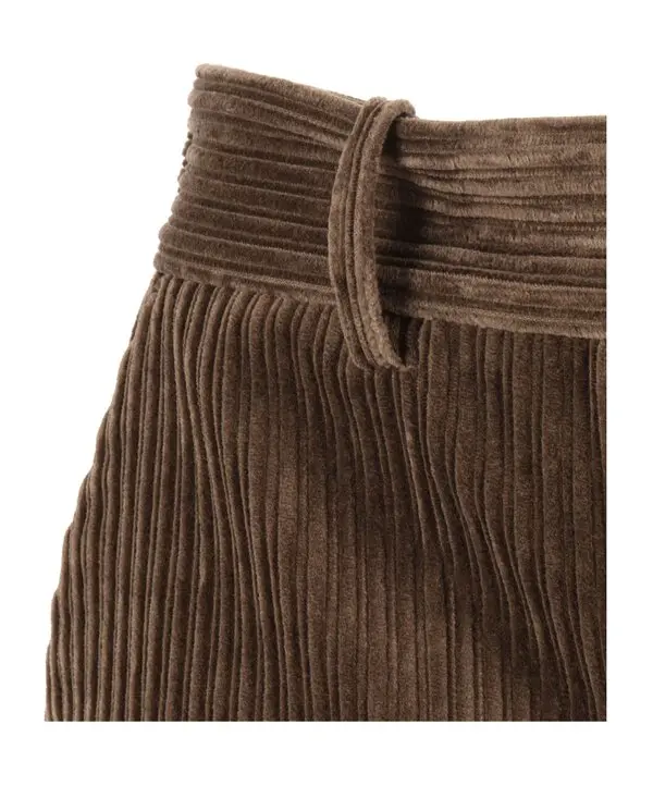 P.a.r.o.s.h Corduroy Shorts With Turn-up Hem