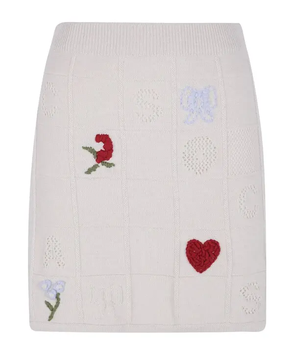 TWINSET Embroidery Mini Skirt