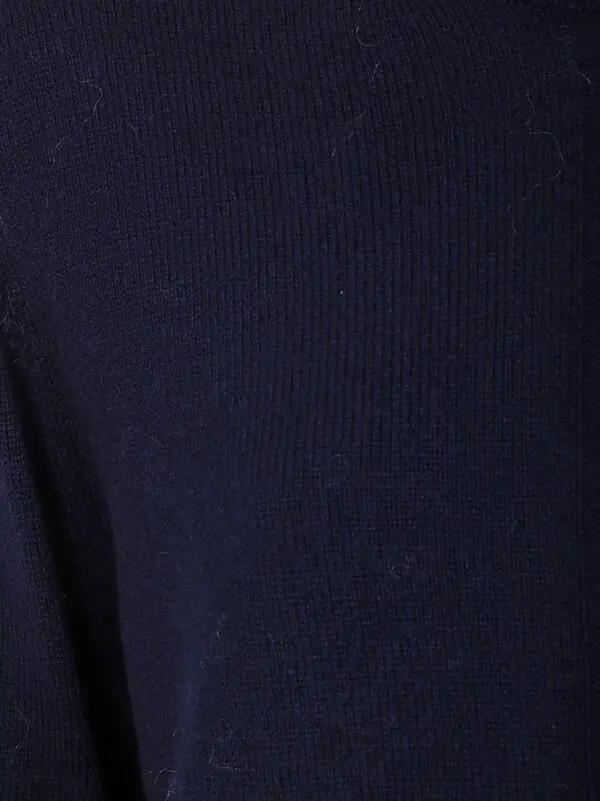 TWINSET Ruched Cuff High Neck Knitted Jumper