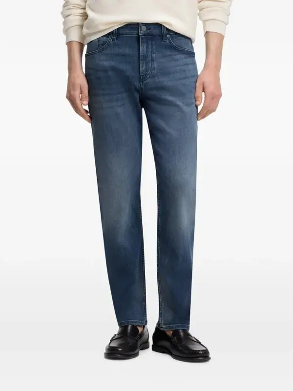 Hugo Boss Regular-fit Jeans In Stretch Denim