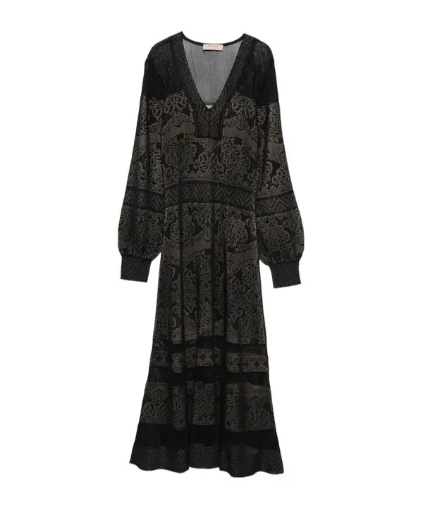 TWINSET V-neck Maxi Dress