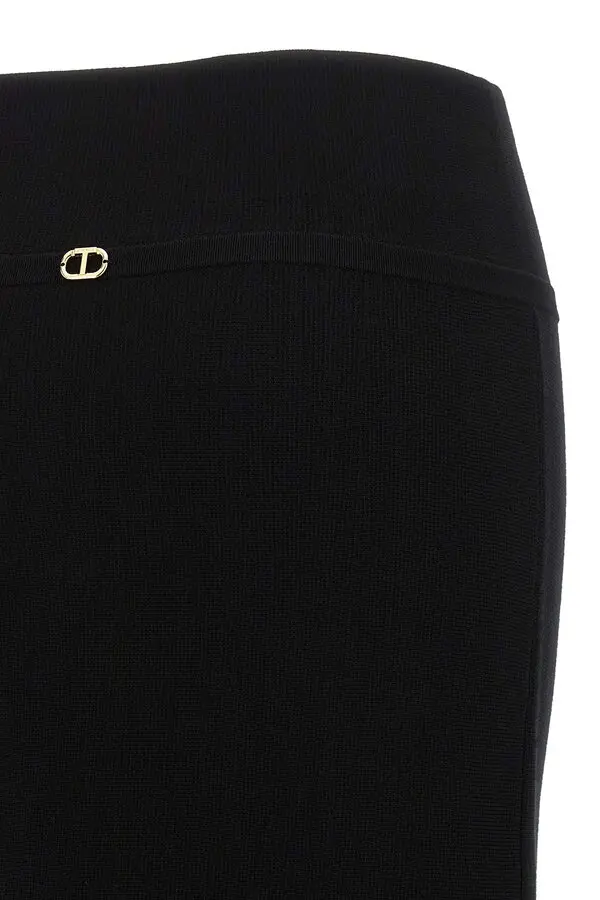 TWINSET Godet Midi Knit Skirt
