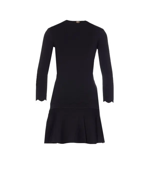 TWINSET Flared Neck Dress