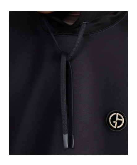Giorgio Armani Regular Fit Double Micromodal Jersey Hoodie
