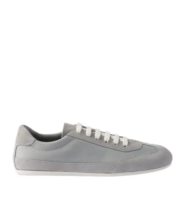 Prada Suede And Fabric Sneakers