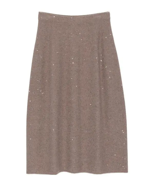 Antonelli Firenze Sequin-embellished Knit Midi Skirt