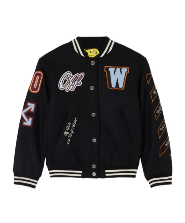 Off-White Patch Varsity Jacket