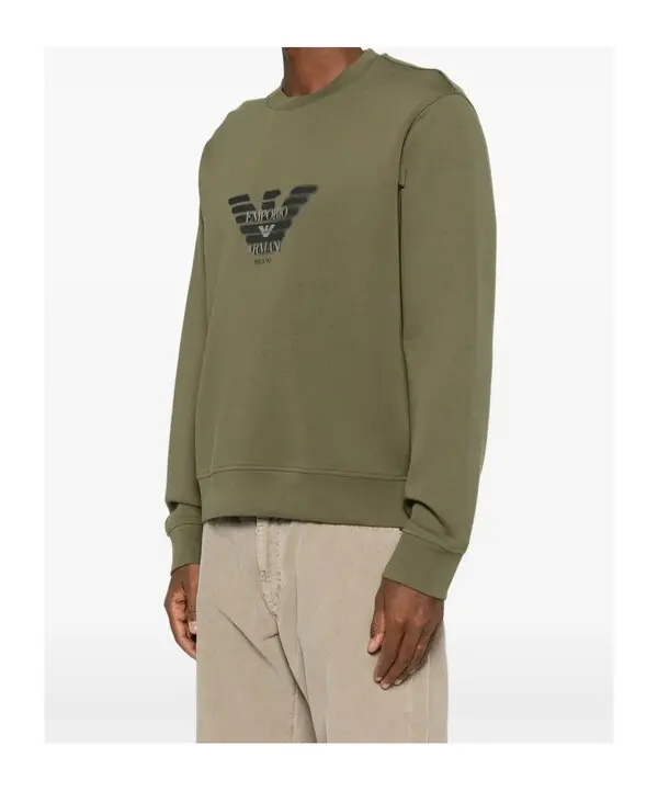 Emporio Armani Logo-print Crew-neck Sweatshirt