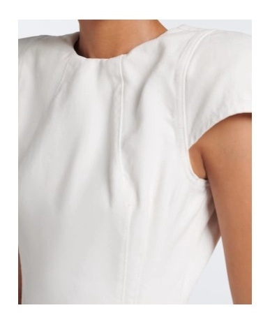 Magda Butrym Floral-appliqué Denim Minidress