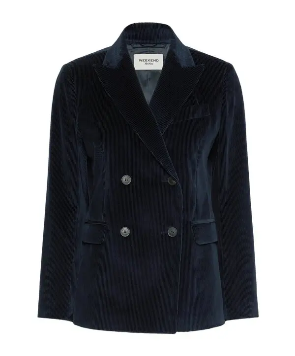 Max Mara Cotton Corduroy Velvet Blazer