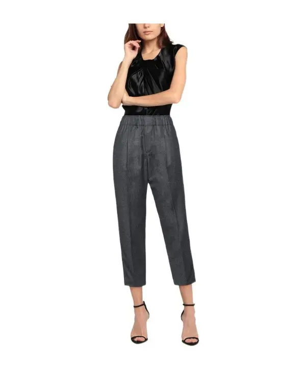 Brunello Cucinelli Solid Color Casual Trousers