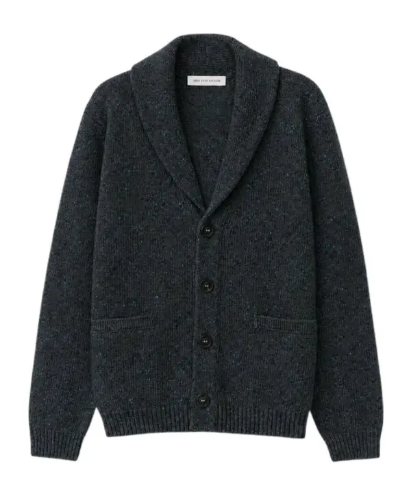 Iris Von Arnim Cashmere And Wool Collared V-neck Cardigan