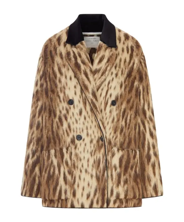 FORTE_FORTE Leopard-print Coat