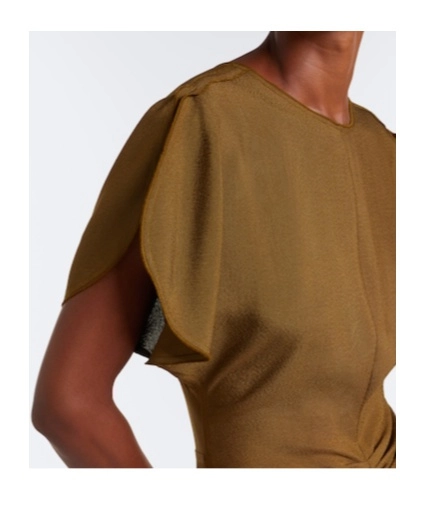 Victoria Beckham Bela Ruched Midi Dress