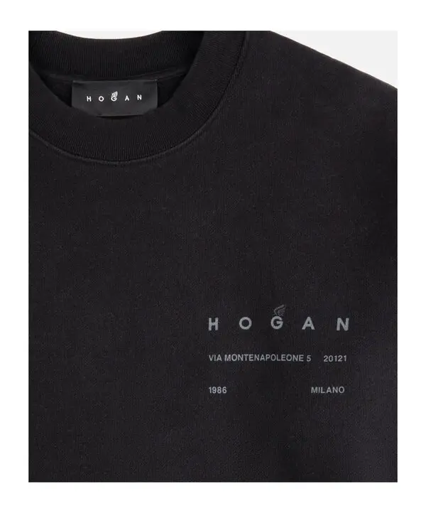 Hogan Round-neck Print Sweatshirt