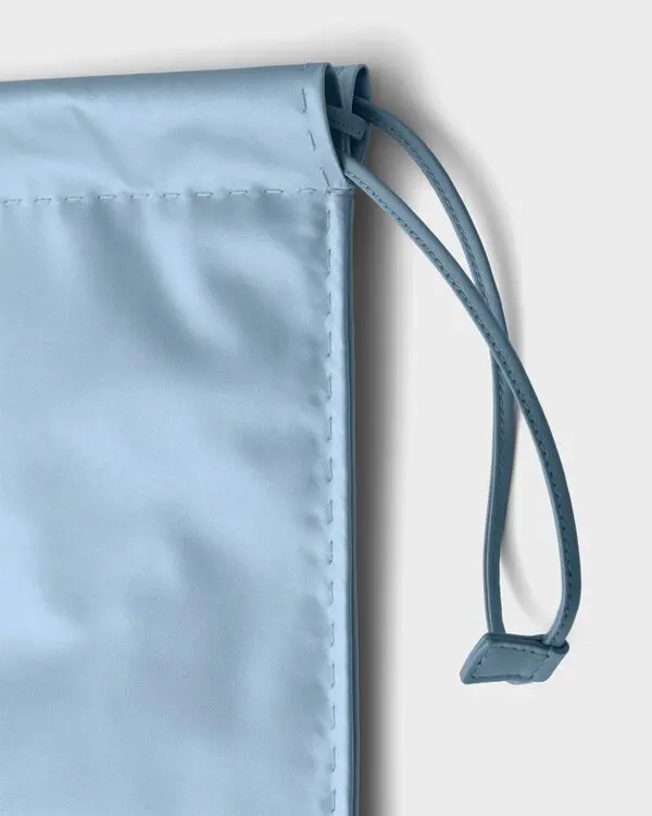 Prada Leather Drawstring Clutch